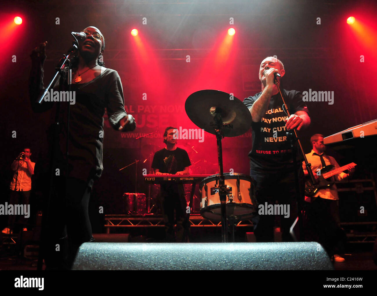 Keith Allen performs live with his band at the 'Refuse to be Beat ...