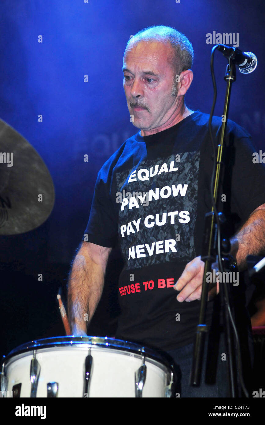 Keith Allen performs live with his band at the 'Refuse to be Beat ...