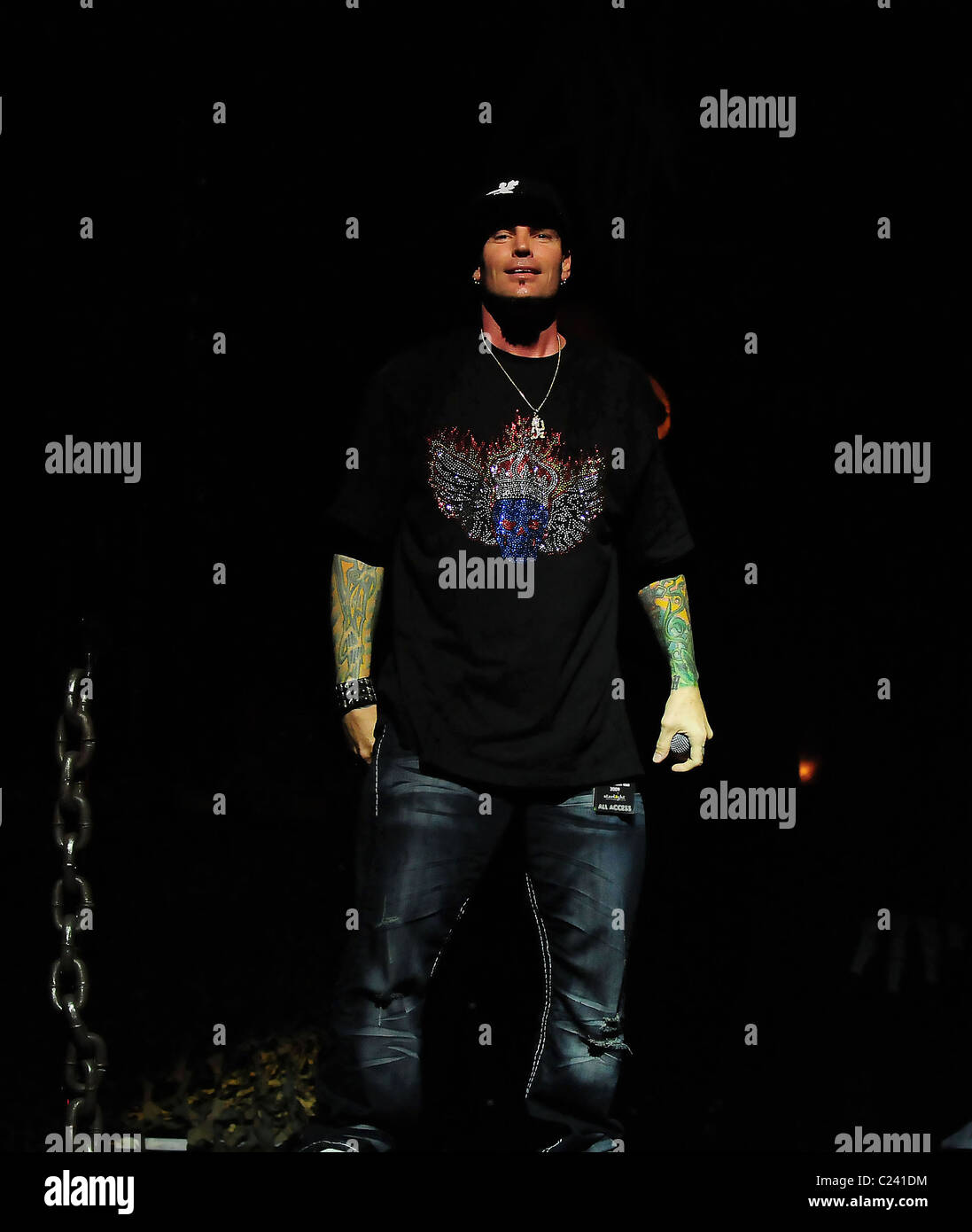 Robert Mathew Van Winkle aka Vanilla Ice performing at the Casanova ...