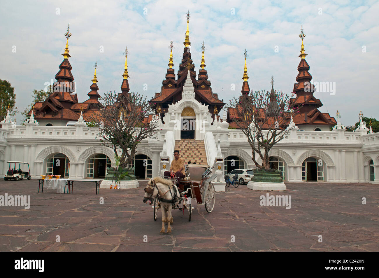 entrance to the luxurious Dhara Dhevi Resort in Chiang Mai, Thailand ...