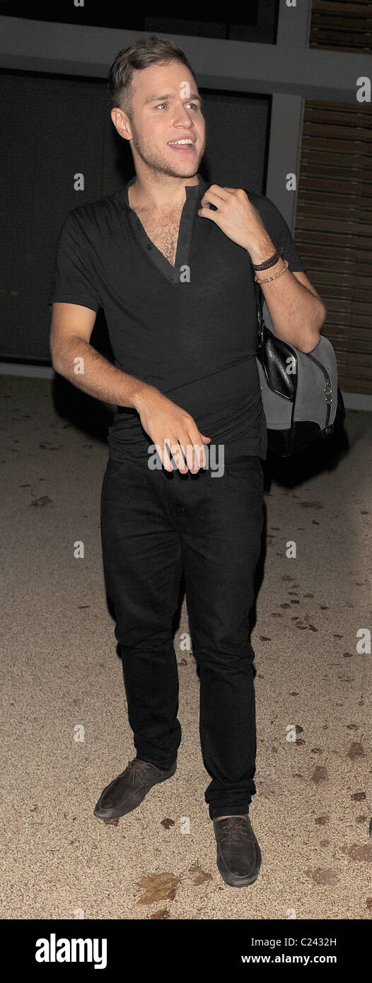 X Factor finalist Olly Murs arrives back at The X Factor House, after ...