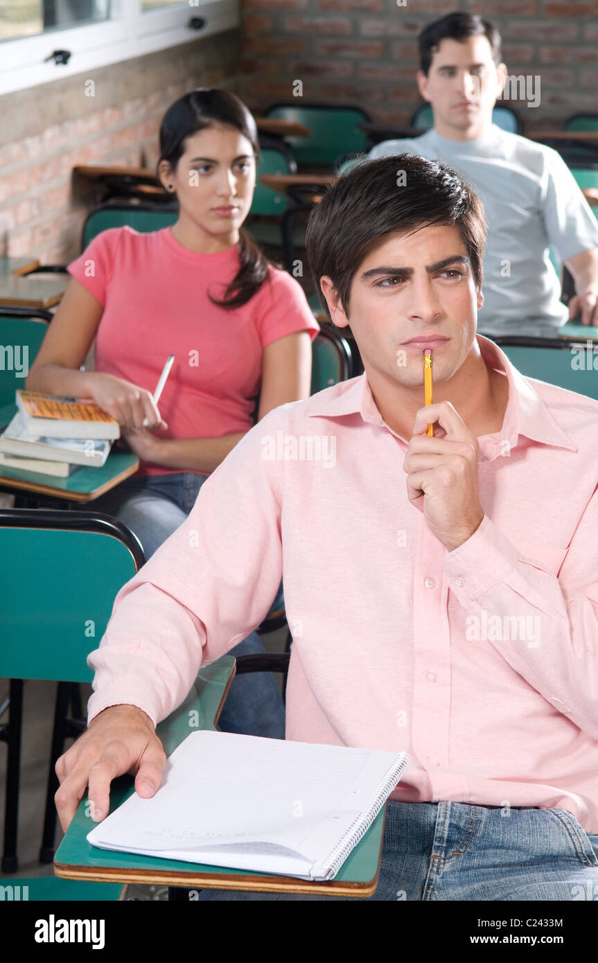 students, at, university, classroom, room, campus, exam, learning ...