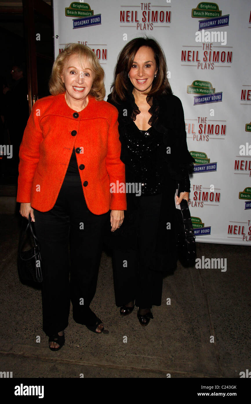 Marion Scotto and her daughter Rosanna Scotto Opening night of Neil ...