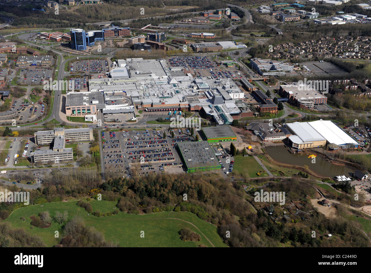 Aerial view telford town centre hi-res stock photography and images - Alamy