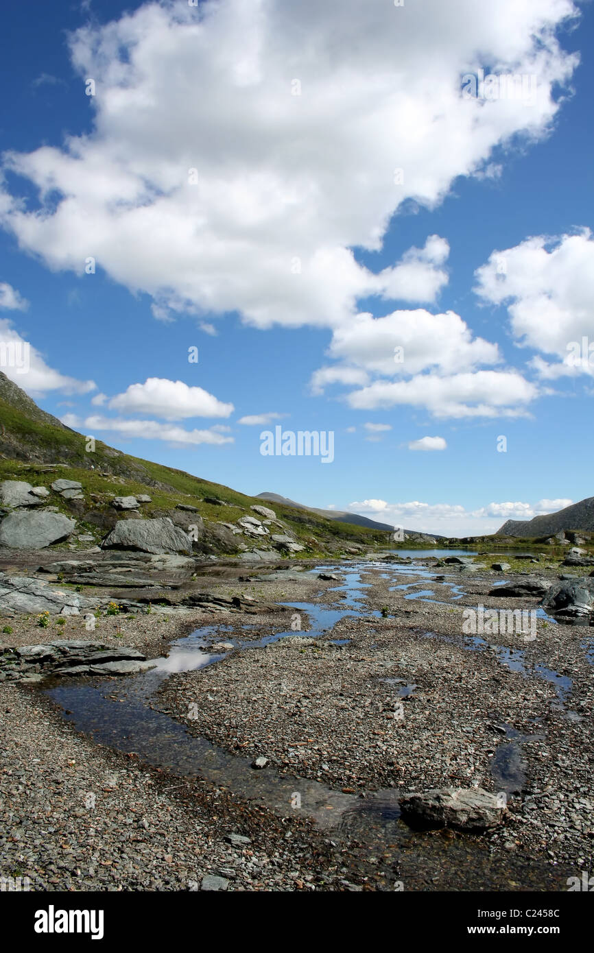 Wild landscape in Western Sayan Mountains. Aradan ridge. Khakass ...