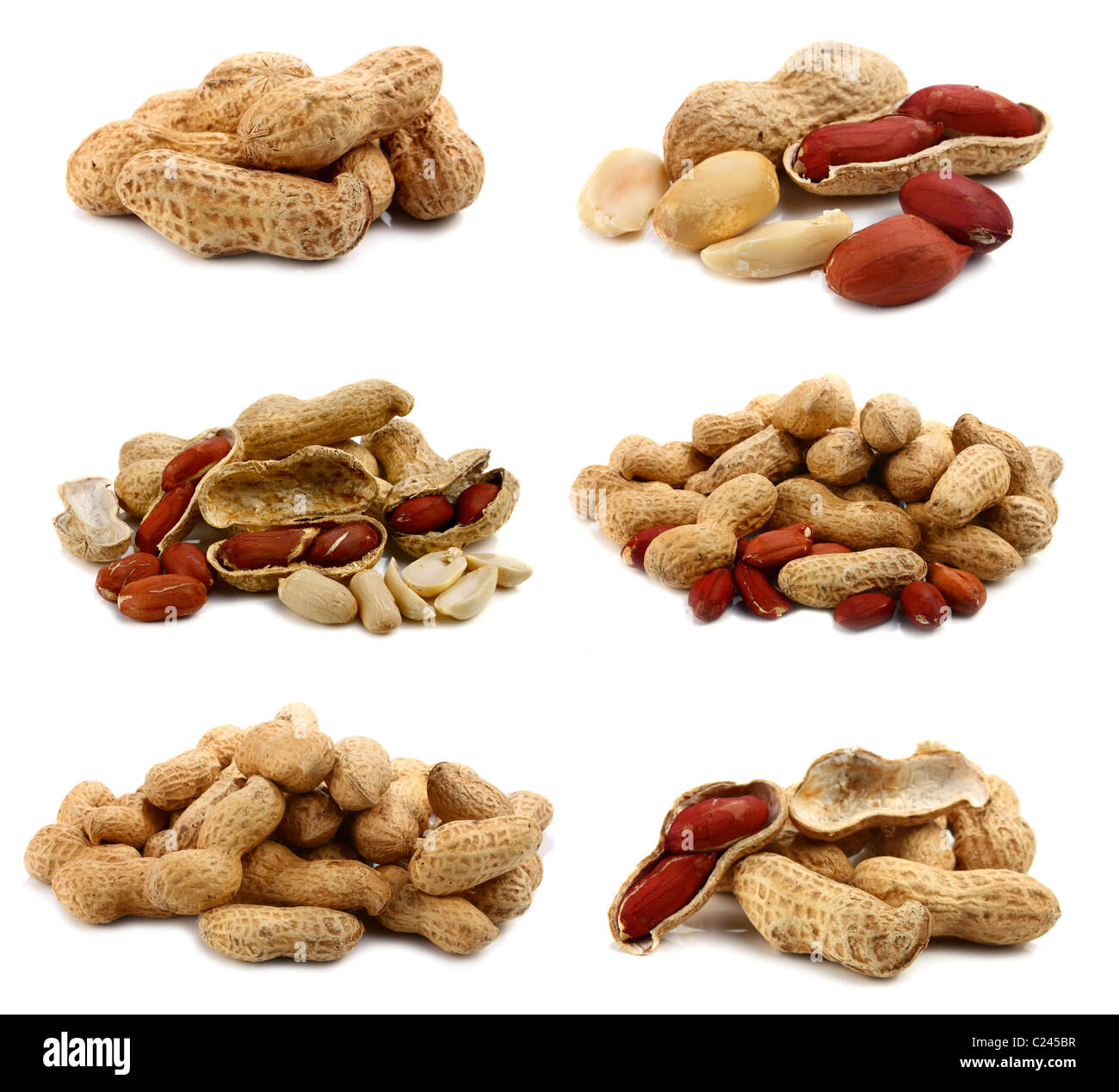 peanut isolated on white background Stock Photo - Alamy
