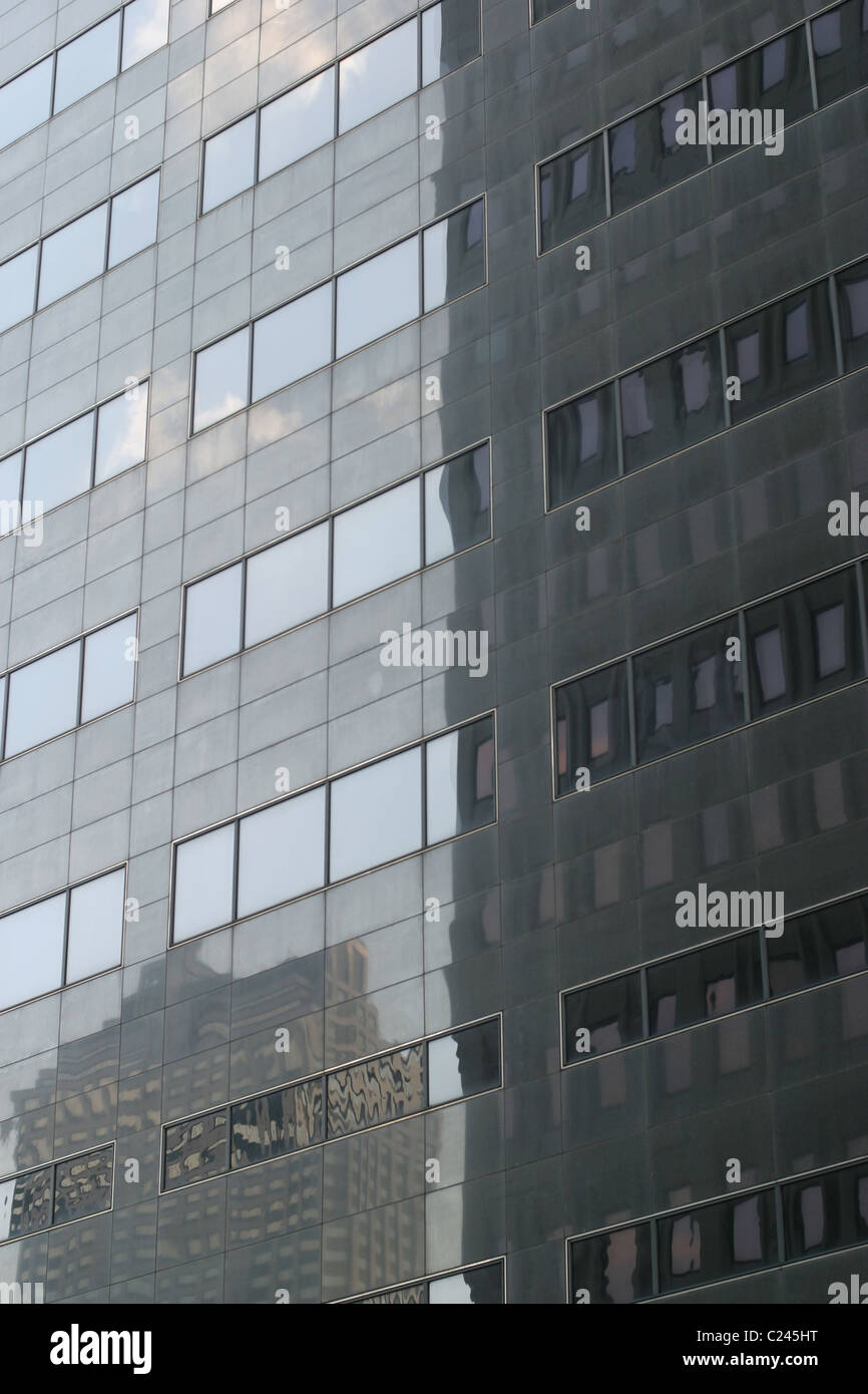 Reflections in skyscraper glass Stock Photo - Alamy