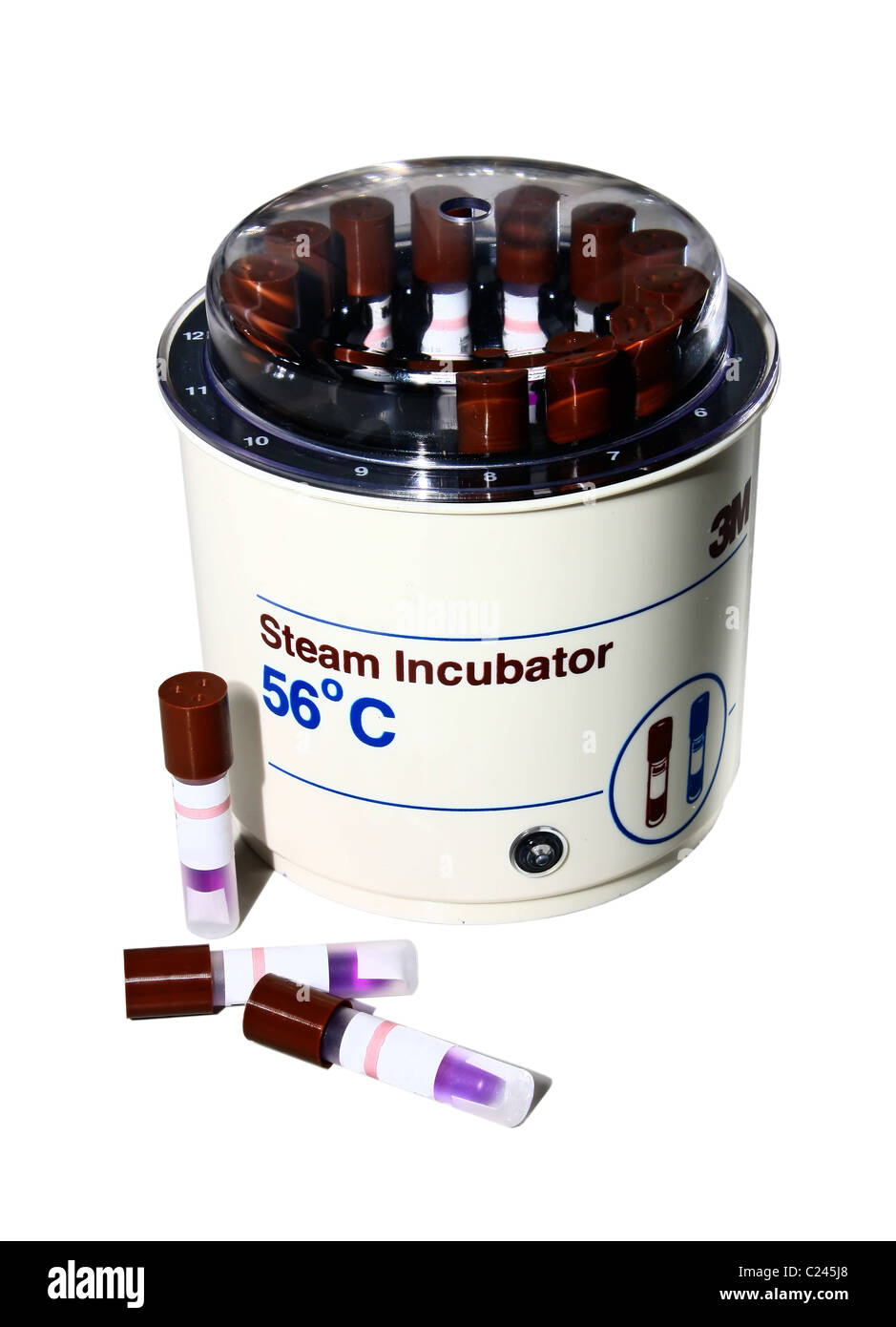 steam incubator for a laboratory isolated on white background Stock ...