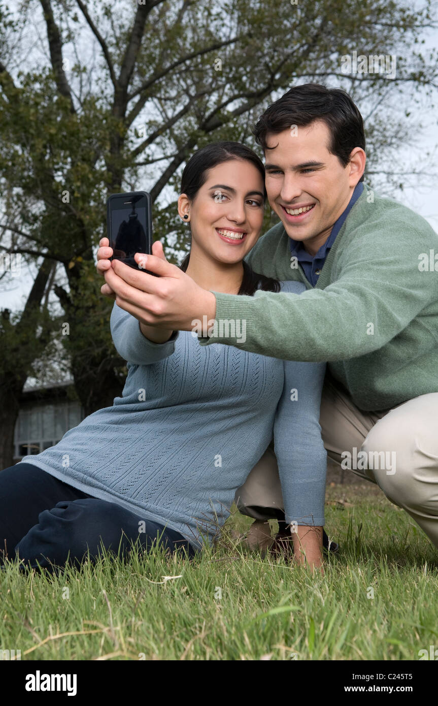 University students taking photo on campus Stock Photo - Alamy