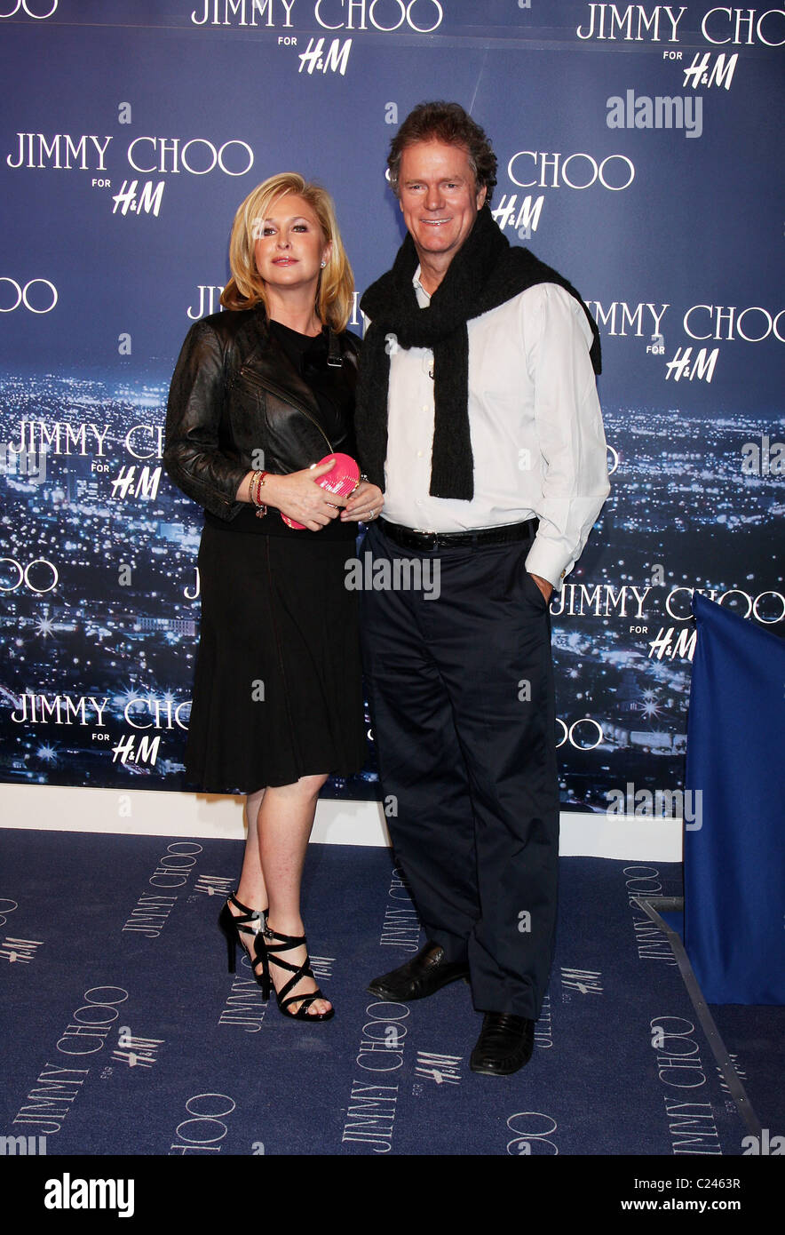 Kathy Hilton & Rick Hilton arriving at the Jimmy Choo for H&M Launch ...