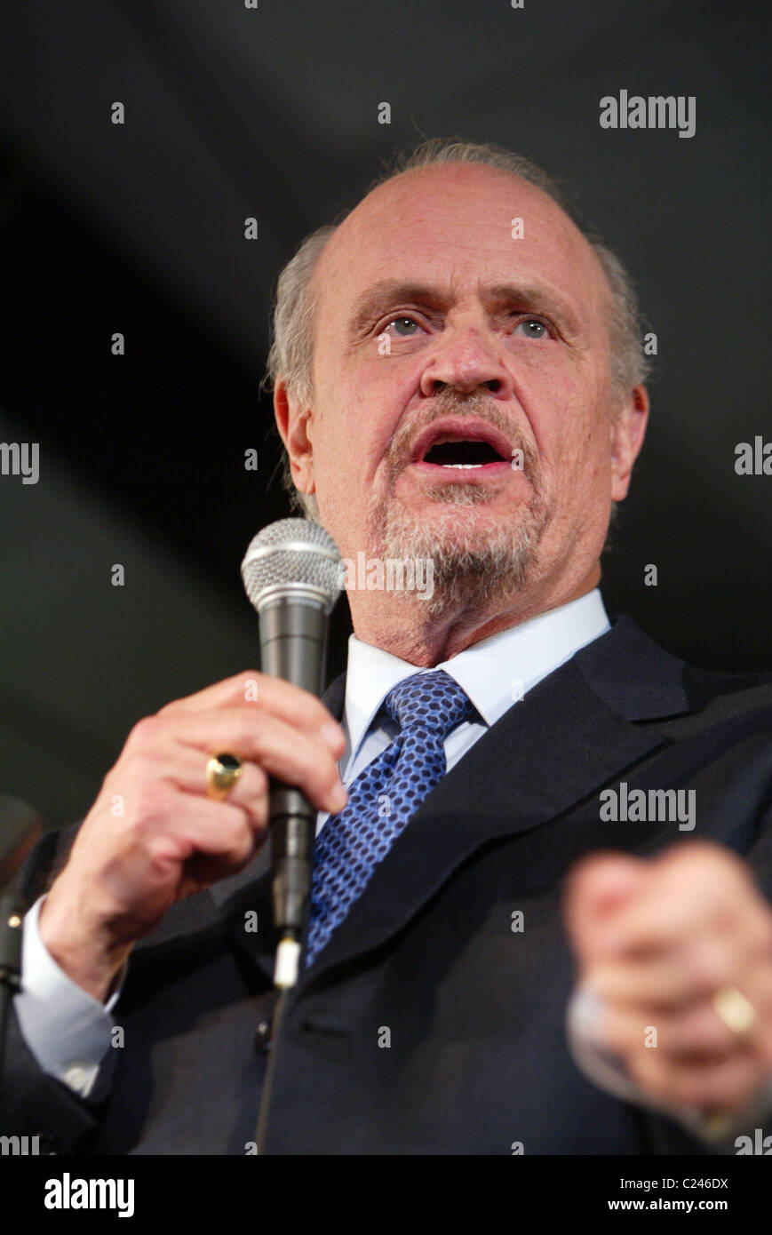 Actor Fred Thompson at a pre-election rally at Jefferson Fairgrounds ...