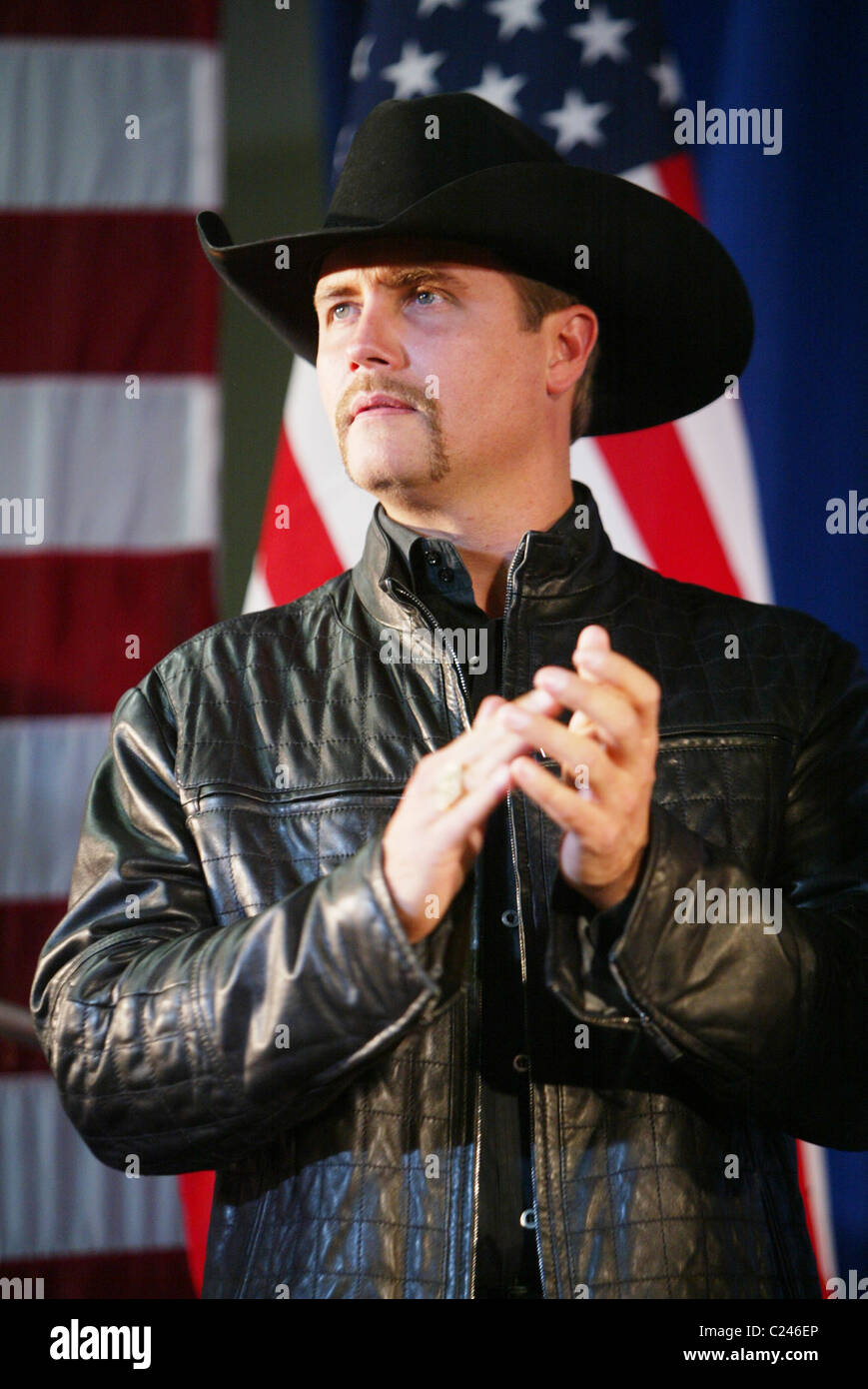 Country singer John Rich of Big and Rich at a pre-election rally at ...