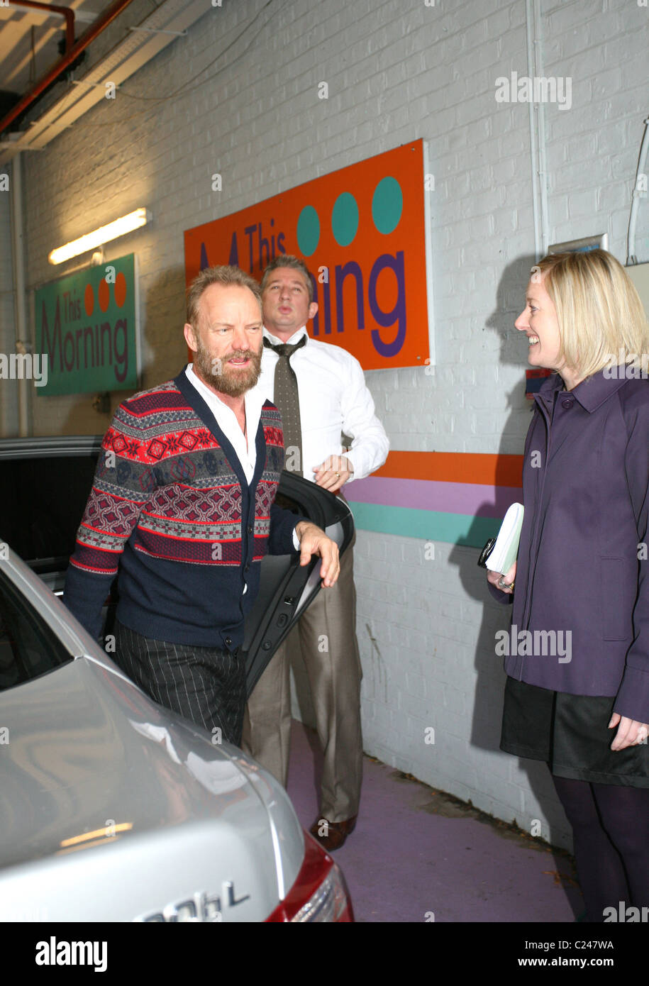 Gordon Sumner aka Sting arrives at the GMTV studios London, England ...
