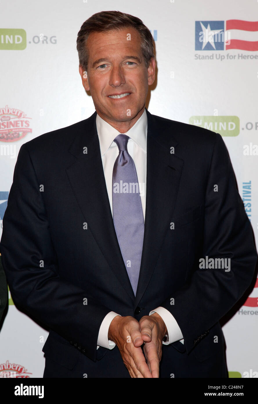 Brian Williams, at the ''Stand Up For Heroes'' benefit for the Bob ...