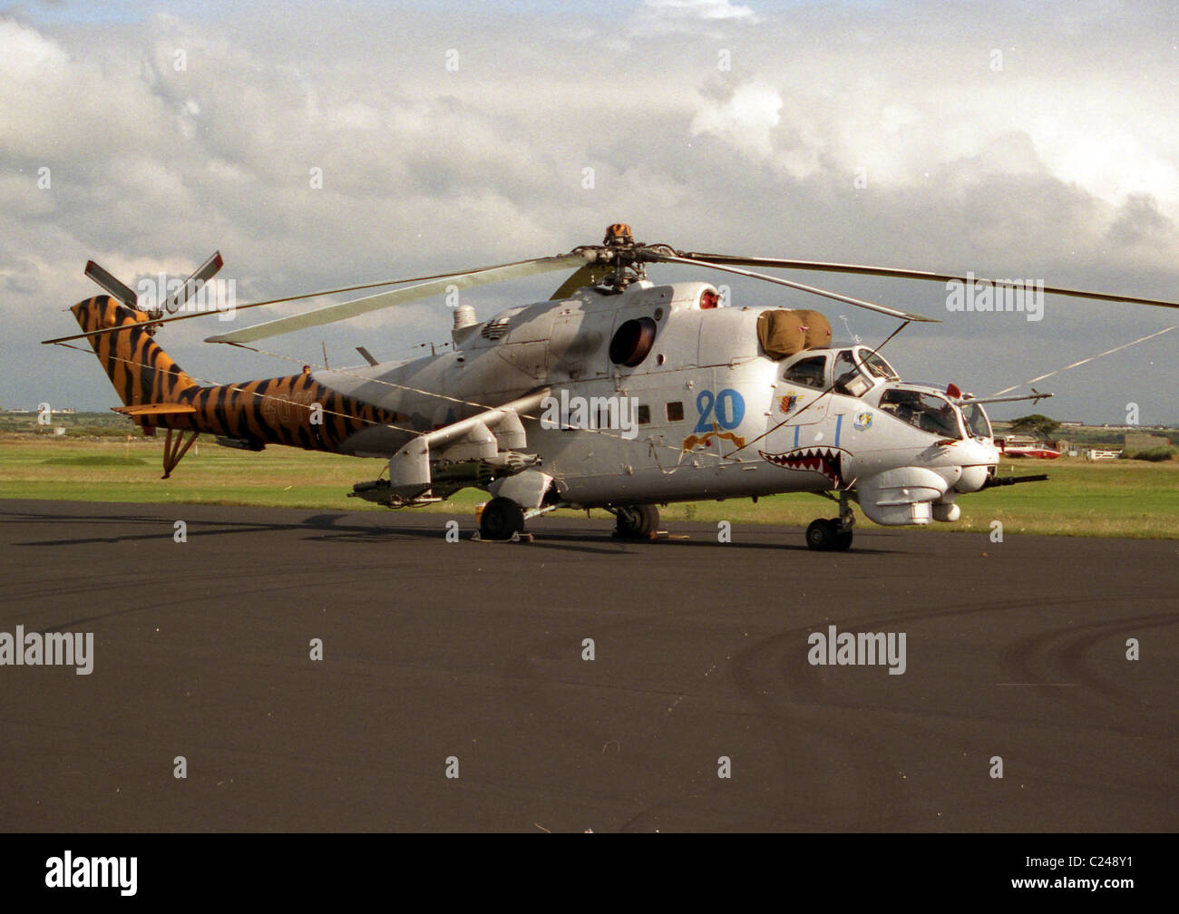 The Mil Mi-24 (Cyrillic: Миль Ми-24, NATO reporting name "Hind") is a ...