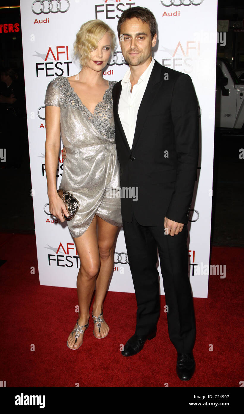 Charlize Theron and Stuart Townsend 2009 AFI Fest screening of 'The ...