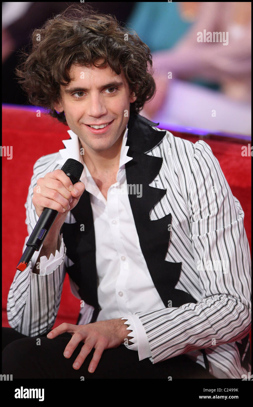 Singer Mika appears on the French television show "Vivement Dimanche ...