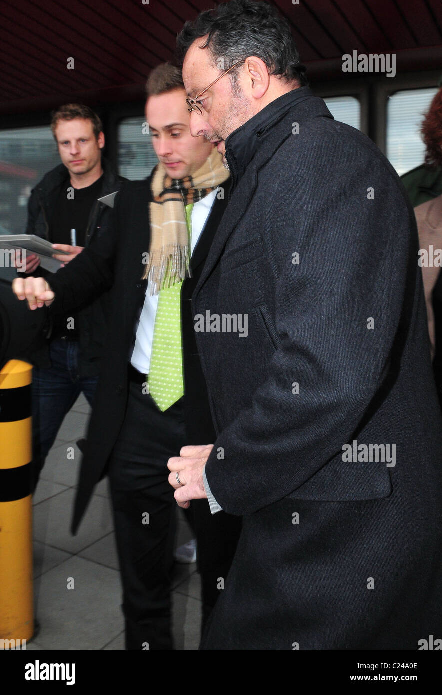 Jean Reno arriving at Tegel Airport for the MTV Europe Music Awards ...