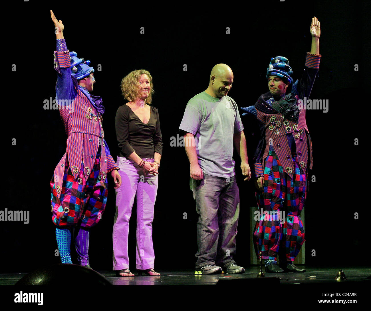 Performers of the "Cirque Dreams Holidaze" show at the Seminole Hard ...