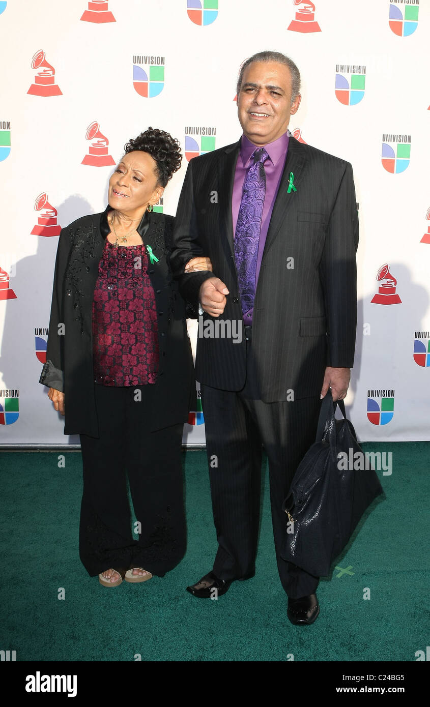 Omara Portuondo and Ariel Jimenez 2009 Latin Grammy Awards at Mandalay ...