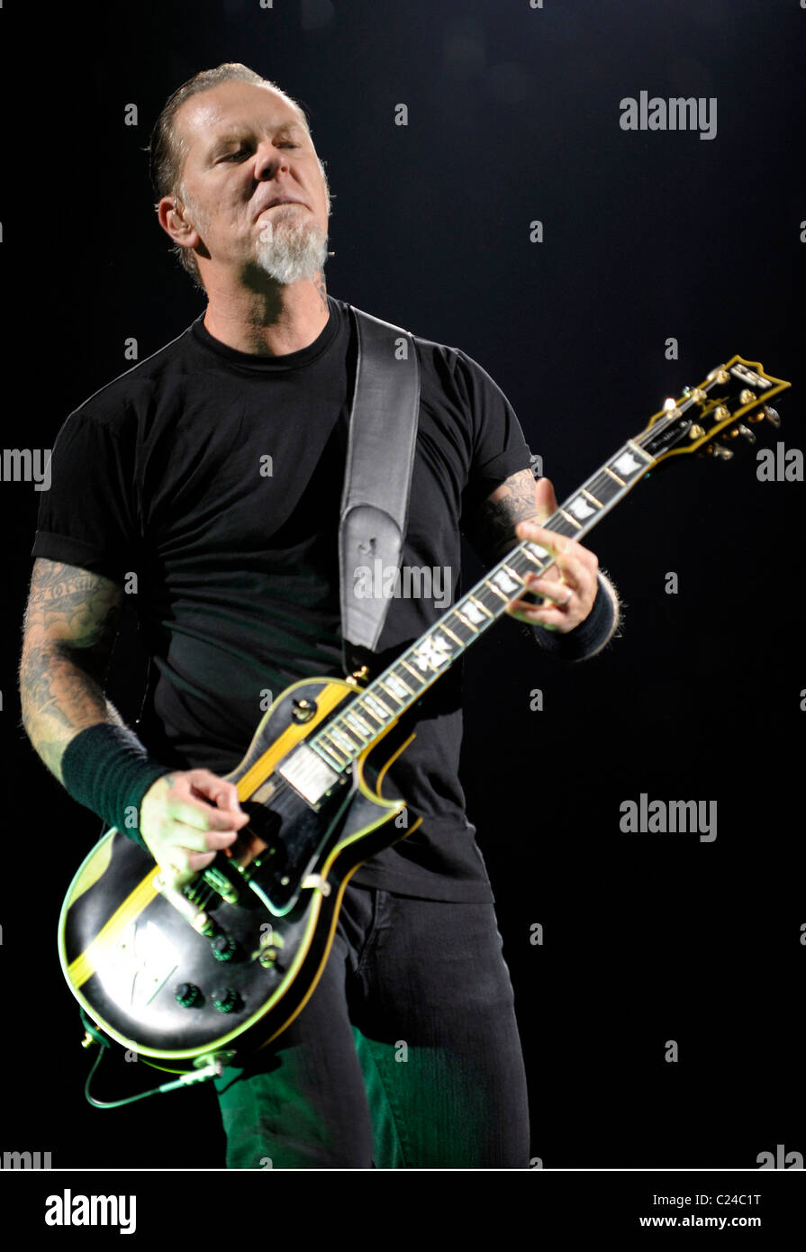 James Hetfield of Metallica Metallica performing live during their ...