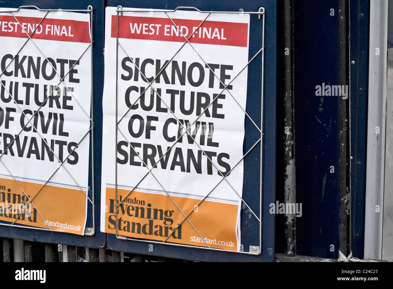 Evening Standard headlines UK Stock Photo - Alamy