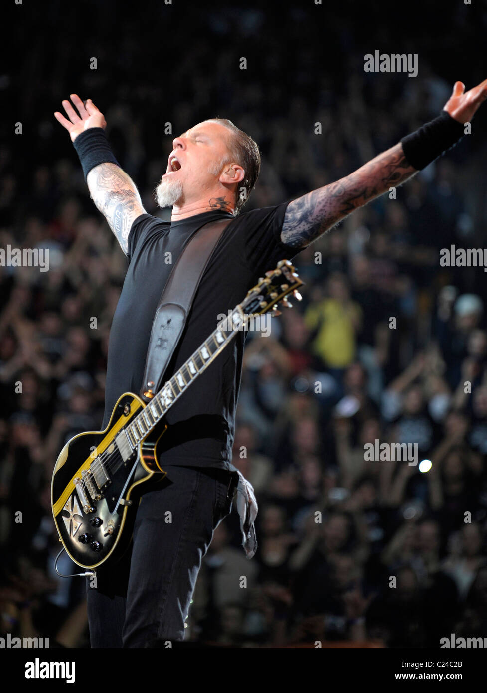 James Hetfield of Metallica Metallica performing live during their ...