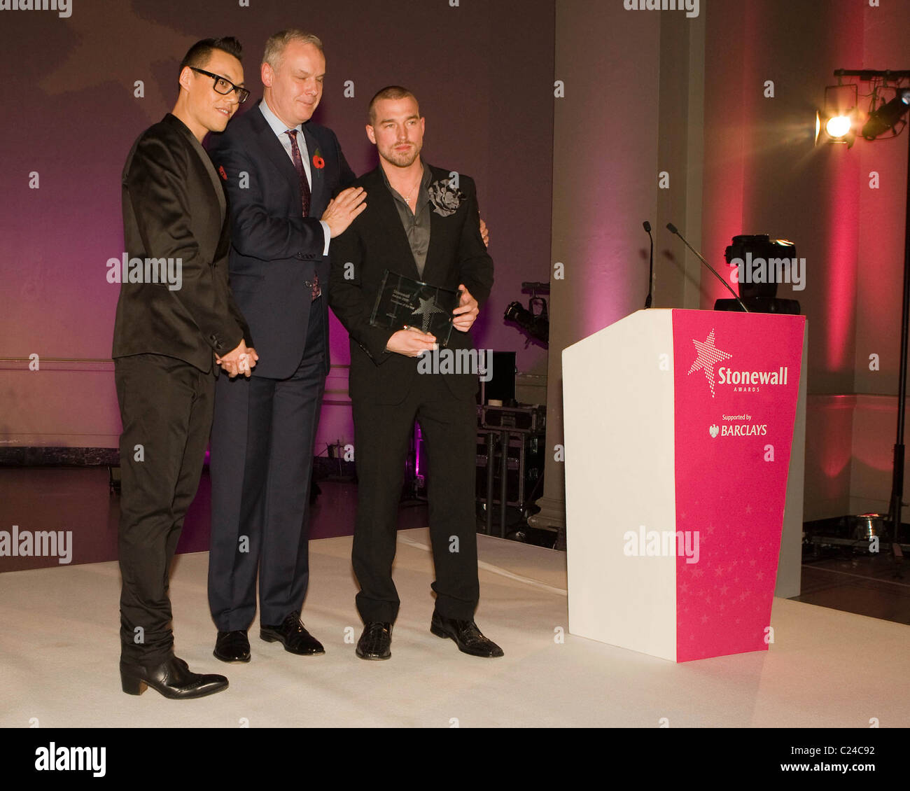Gok Wan, Guest and Andrew Cowles The Stonewall Awards held at the ...