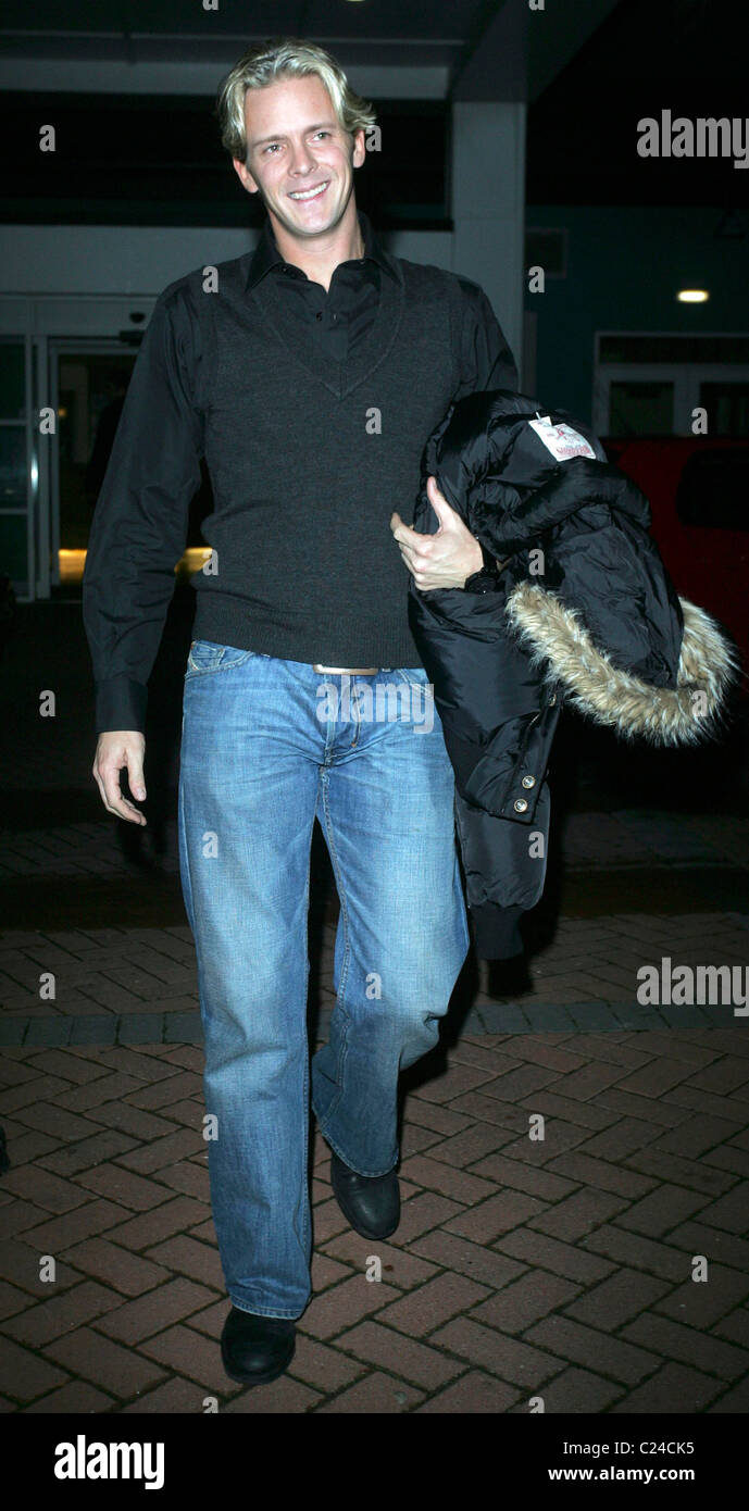 Matthew Cutler arrives at his hotel after rehearsing for 'Strictly Come ...