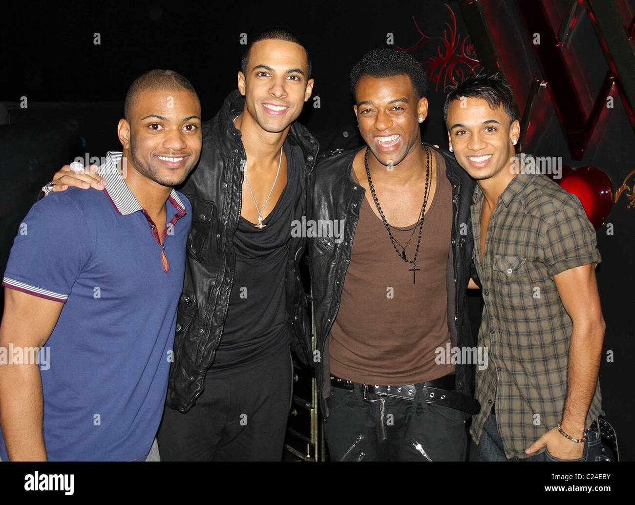 JB, real name Jonathan Benjamin Gill, Marvin Humes, Oritse Williams and ...