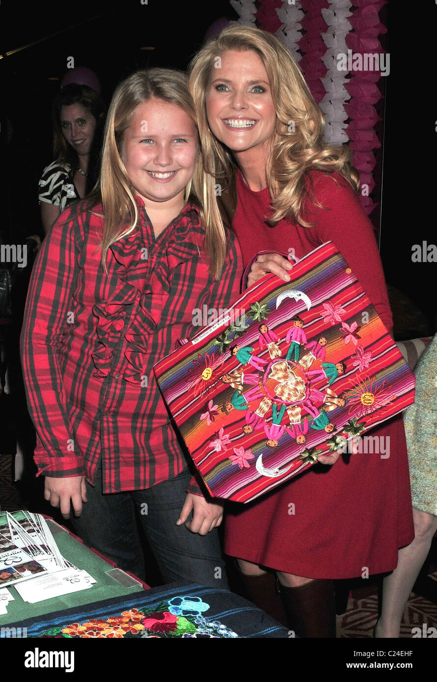 Christie Brinkley and Sailor Brinkley at the launch of Tea Party Angels ...