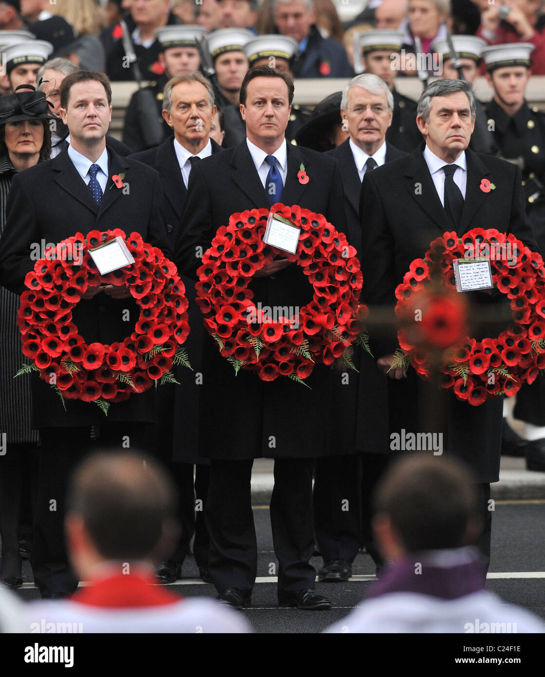 Nick Clegg, David Cameron, Gordon Brown, Tony Blair and John Major ...