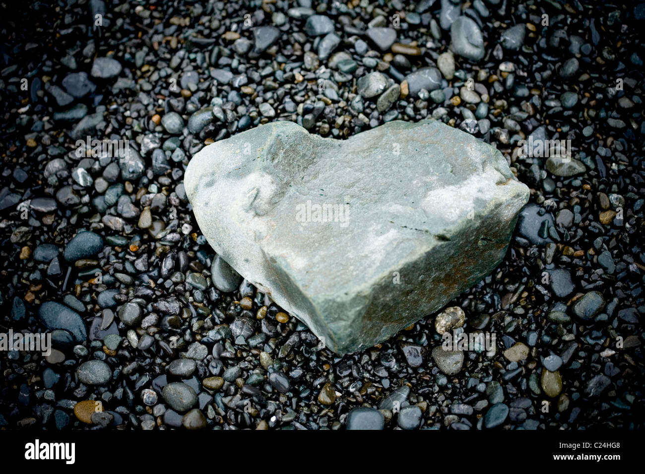 Rock, Heart Shape, Love, Stone, Blue Stock Photo - Alamy
