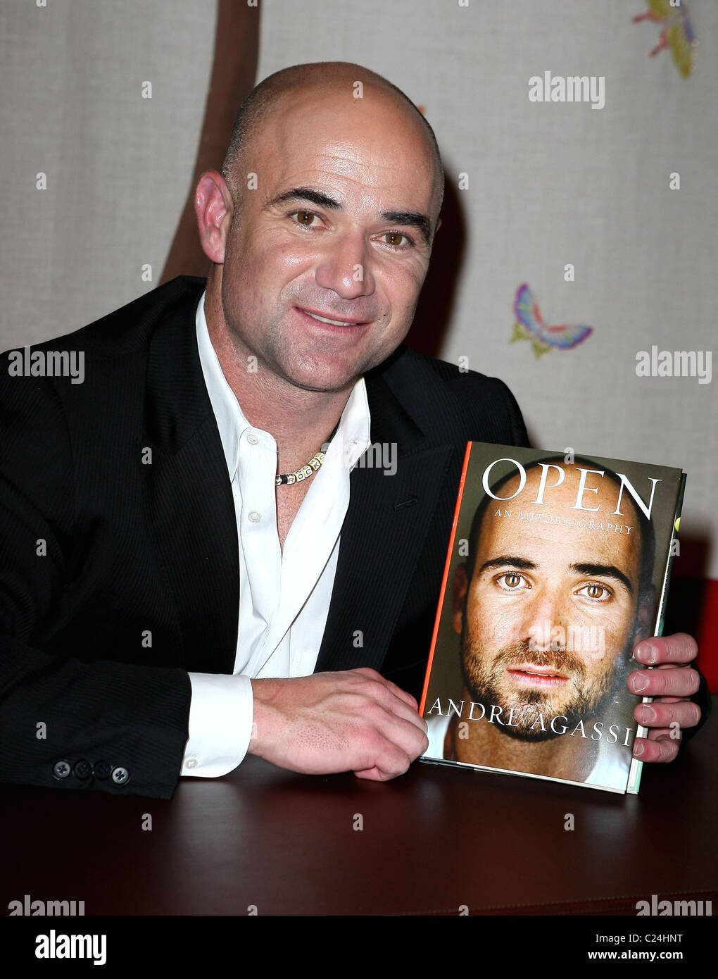 Andre Agassi Signing copies of his autobigraphy 'open' at the Encore ...