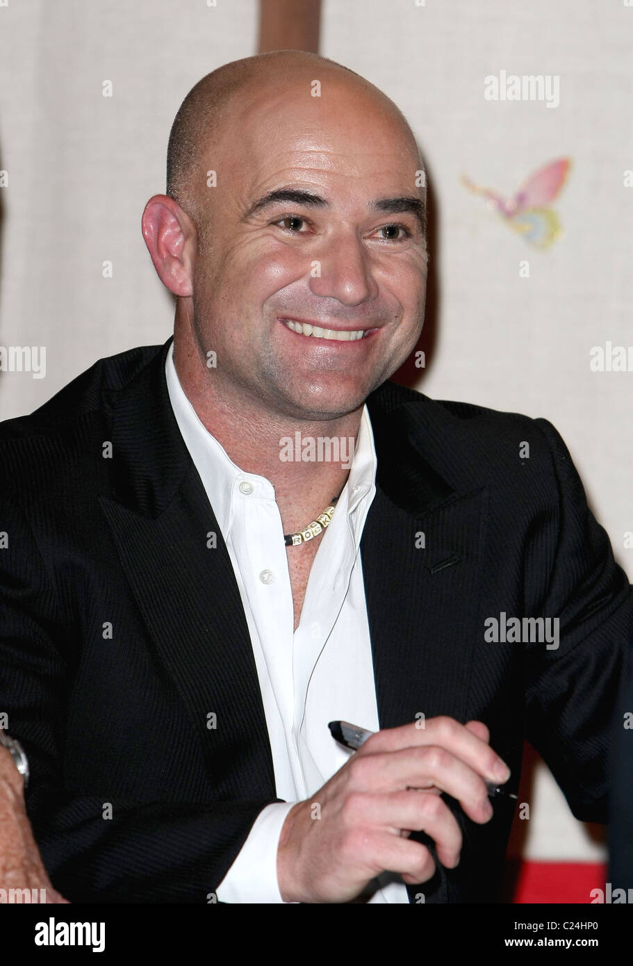 Andre Agassi Signing copies of his autobigraphy 'open' at the Encore ...