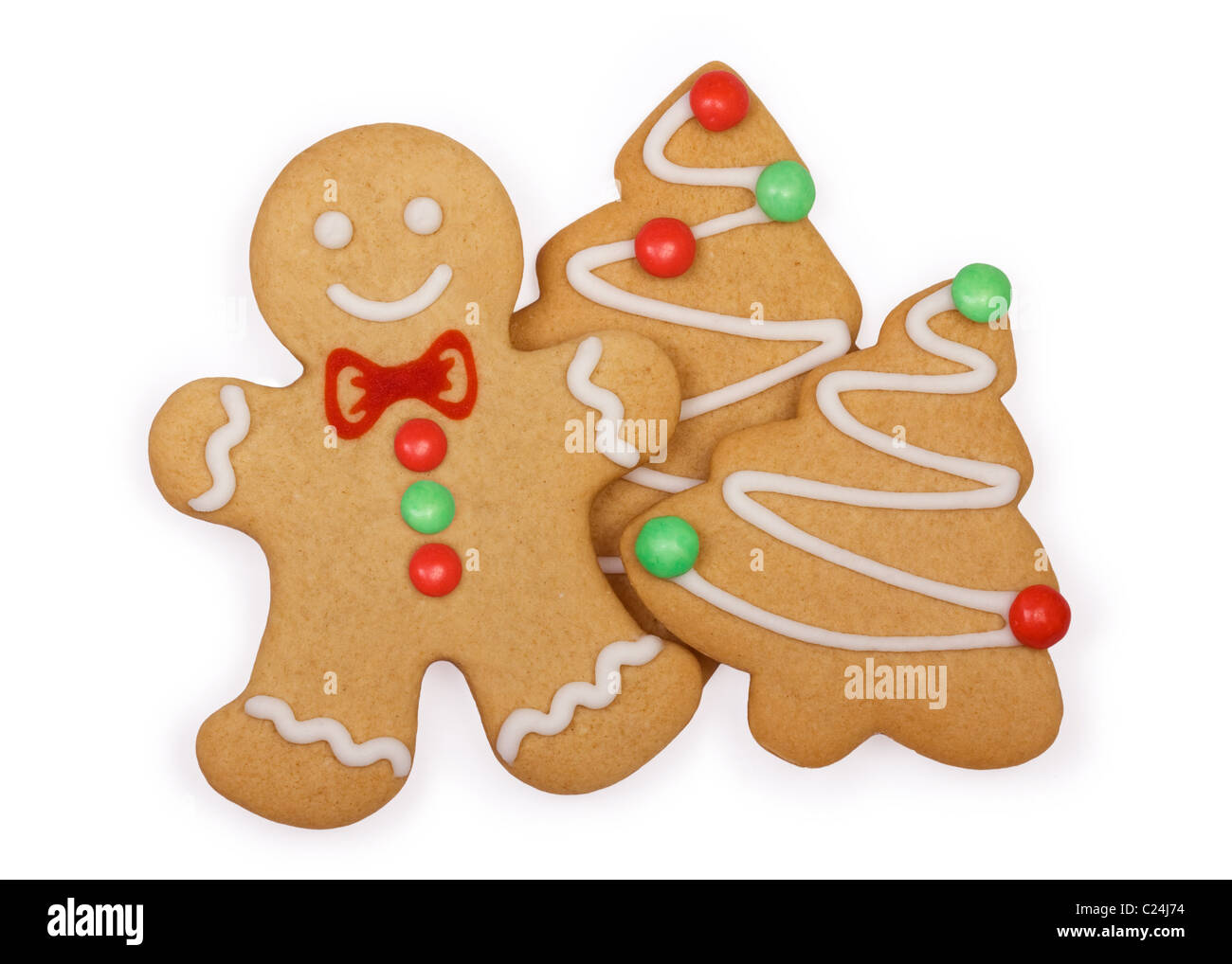 Christmas cookies icing festive Cut Out Stock Images & Pictures - Alamy
