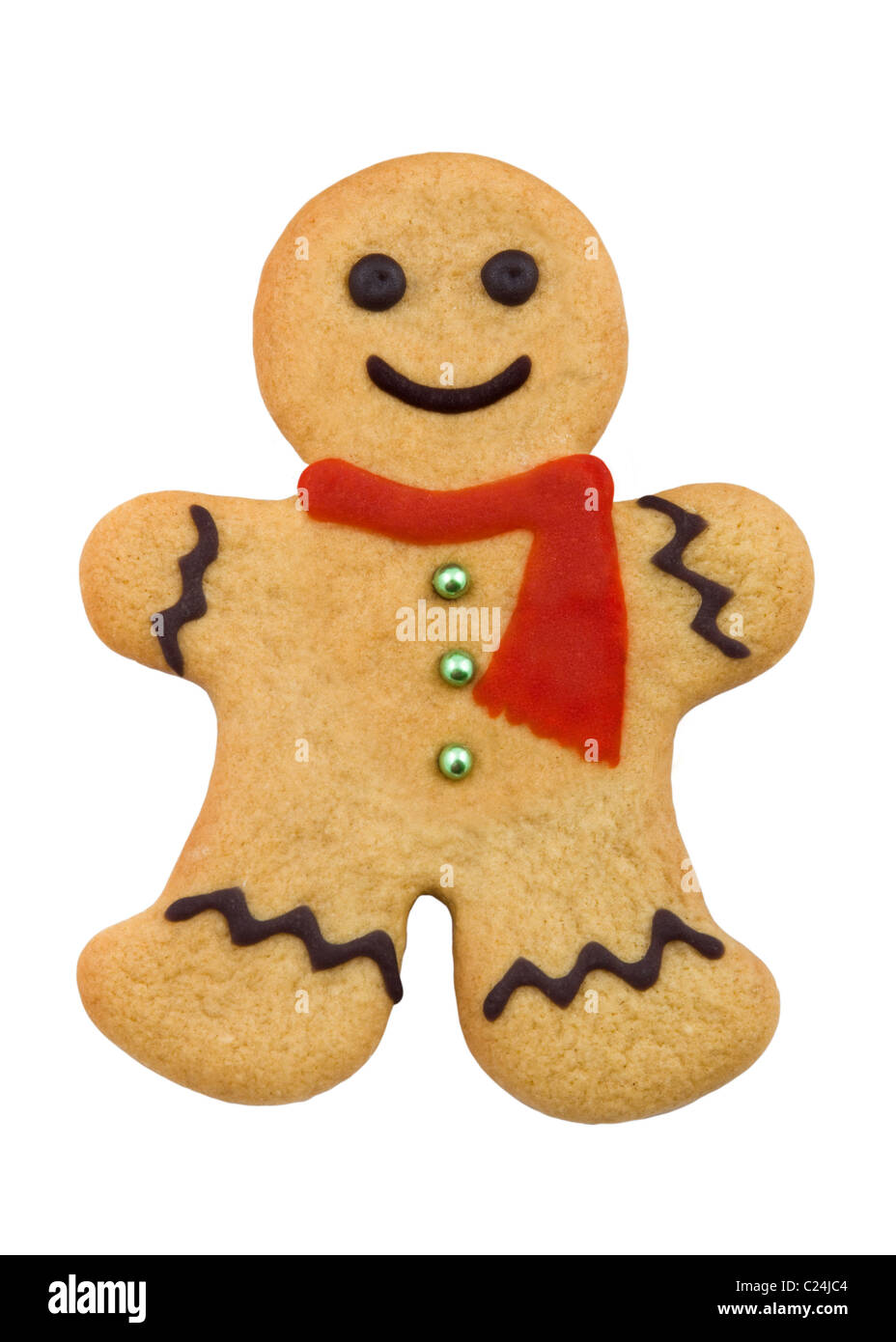 Gingerbread man with scarf hi-res stock photography and images - Alamy