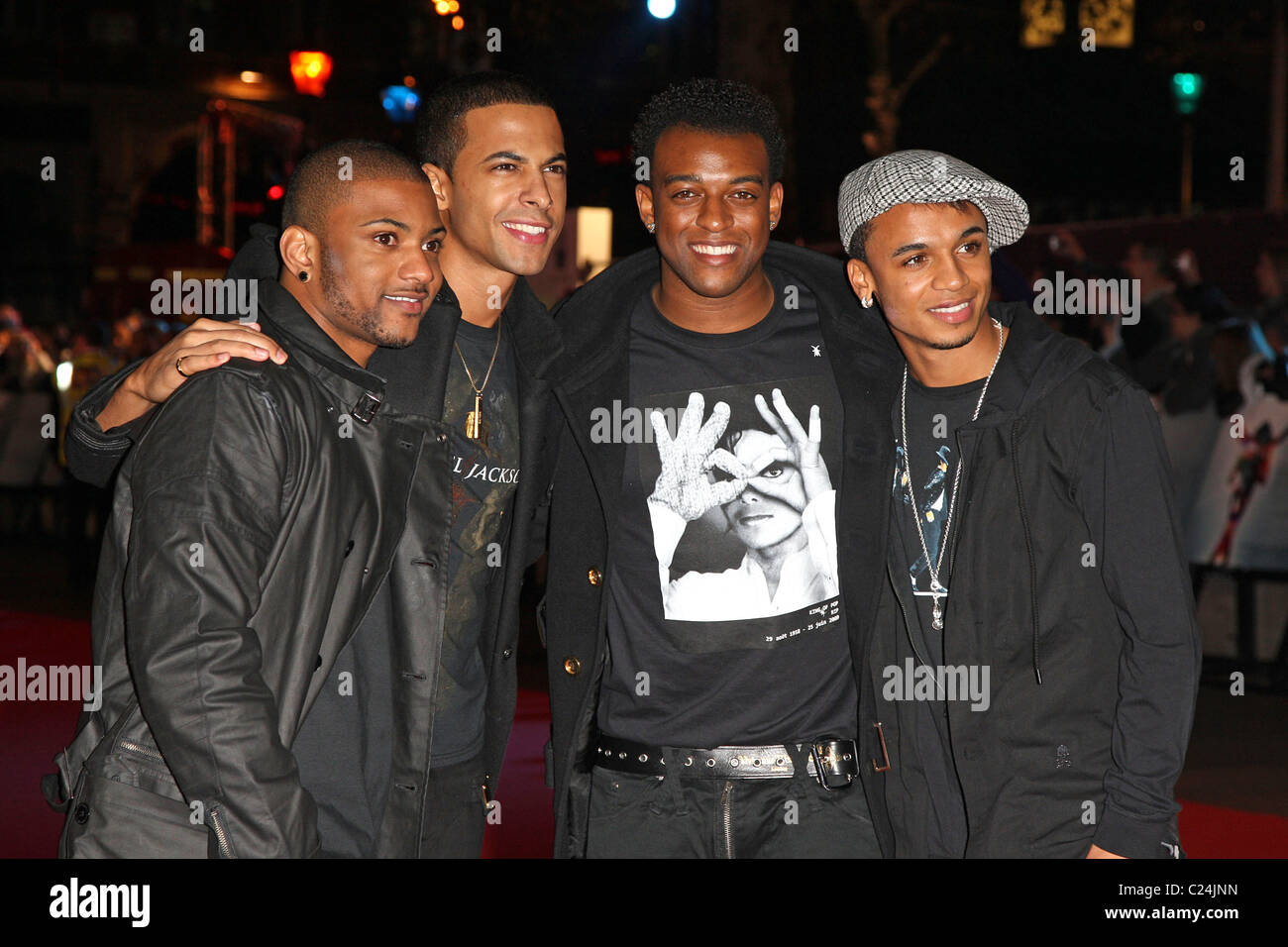 Jonathan Benjamin Gill aka JB, Marvin Humes, Oritse Williams, and Aston ...