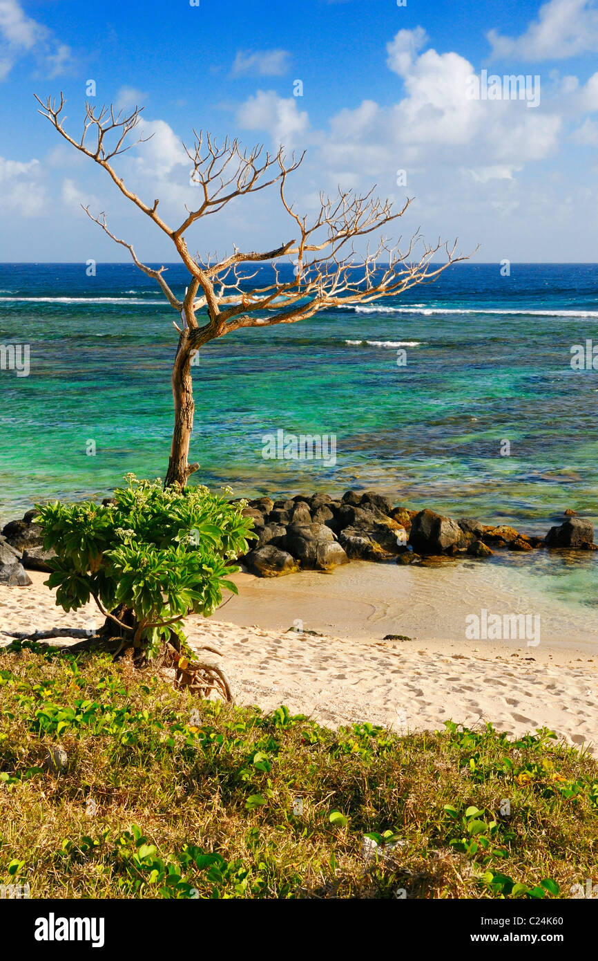 The south side of the island with its wonderfull sandy beaches in ...