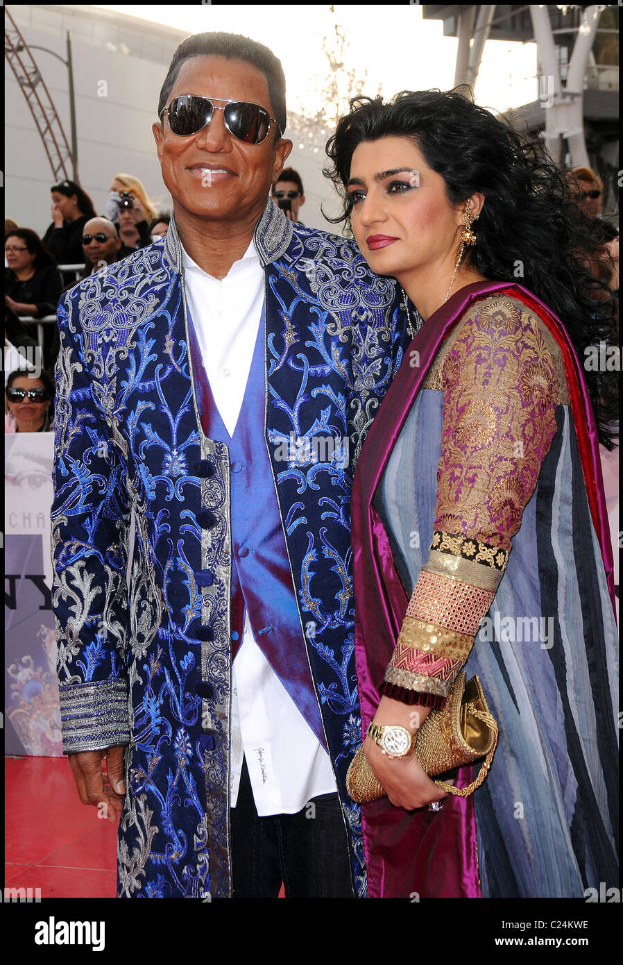 Jermaine Jackson with his wife Halima Rashid Michael Jackson's 'This Is ...