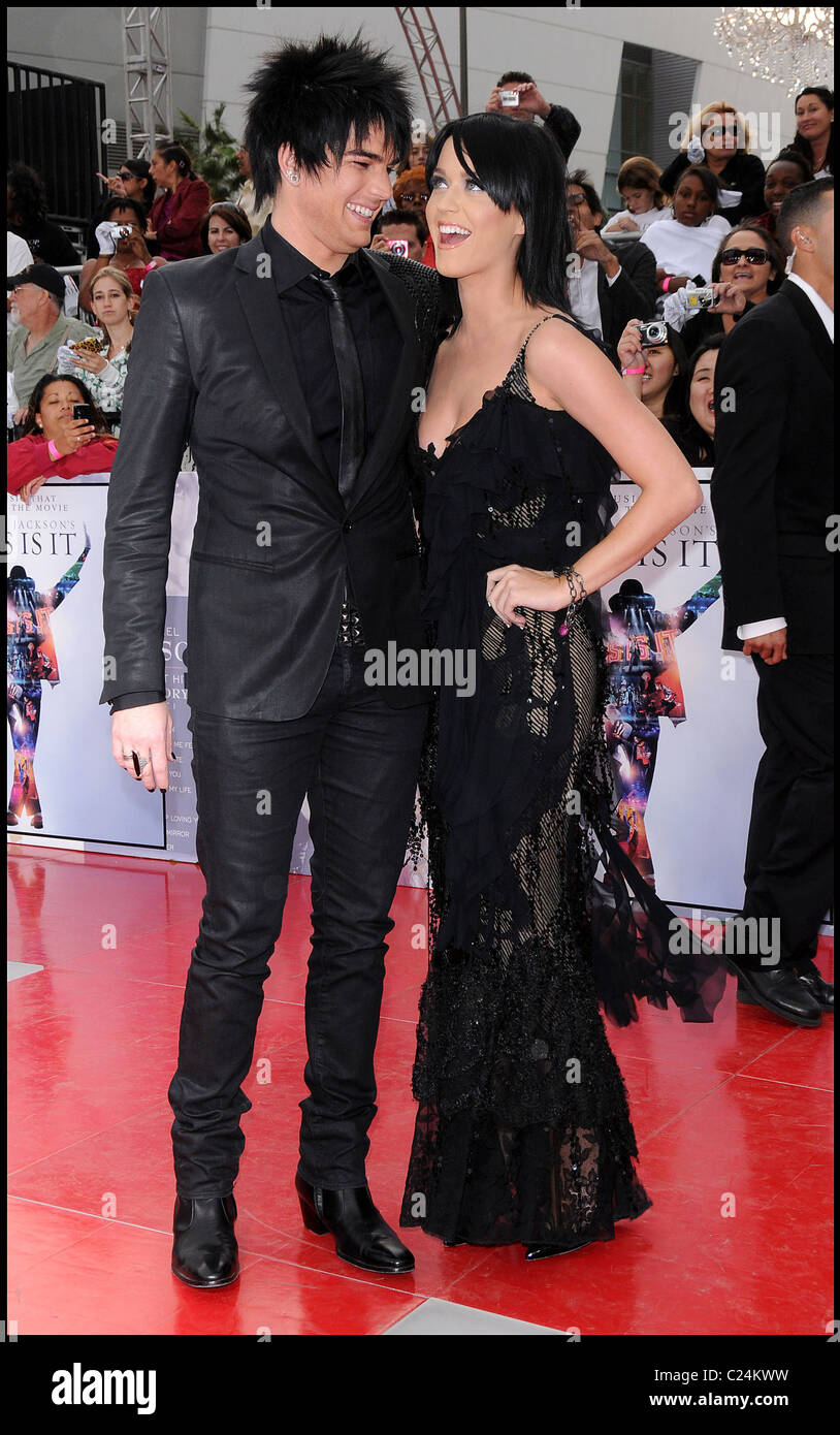 Adam Lambert and Katy Perry Michael Jackson's 'This Is It' Premiere at ...