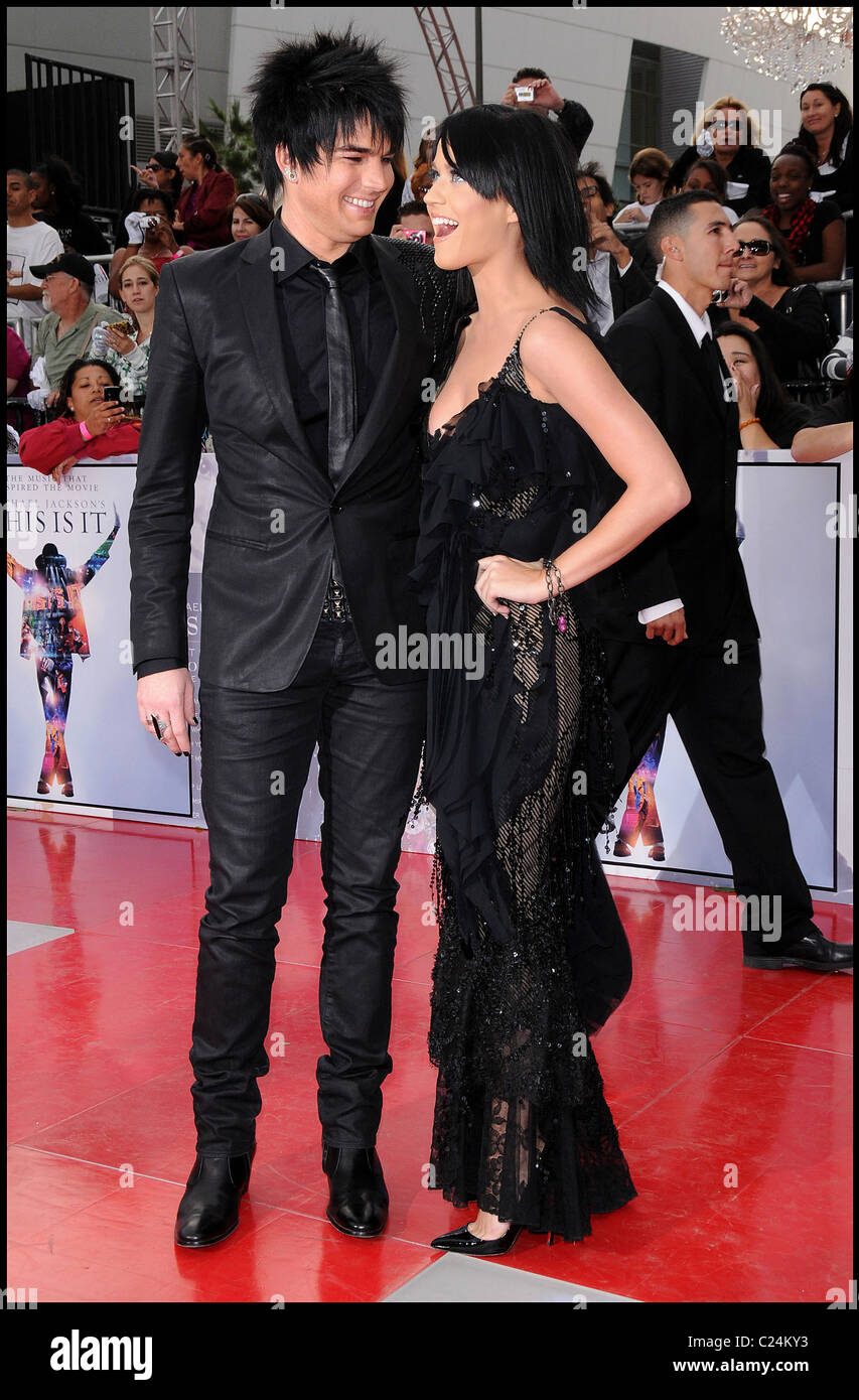 Adam Lambert and Katy Perry Michael Jackson's 'This Is It' Premiere at ...