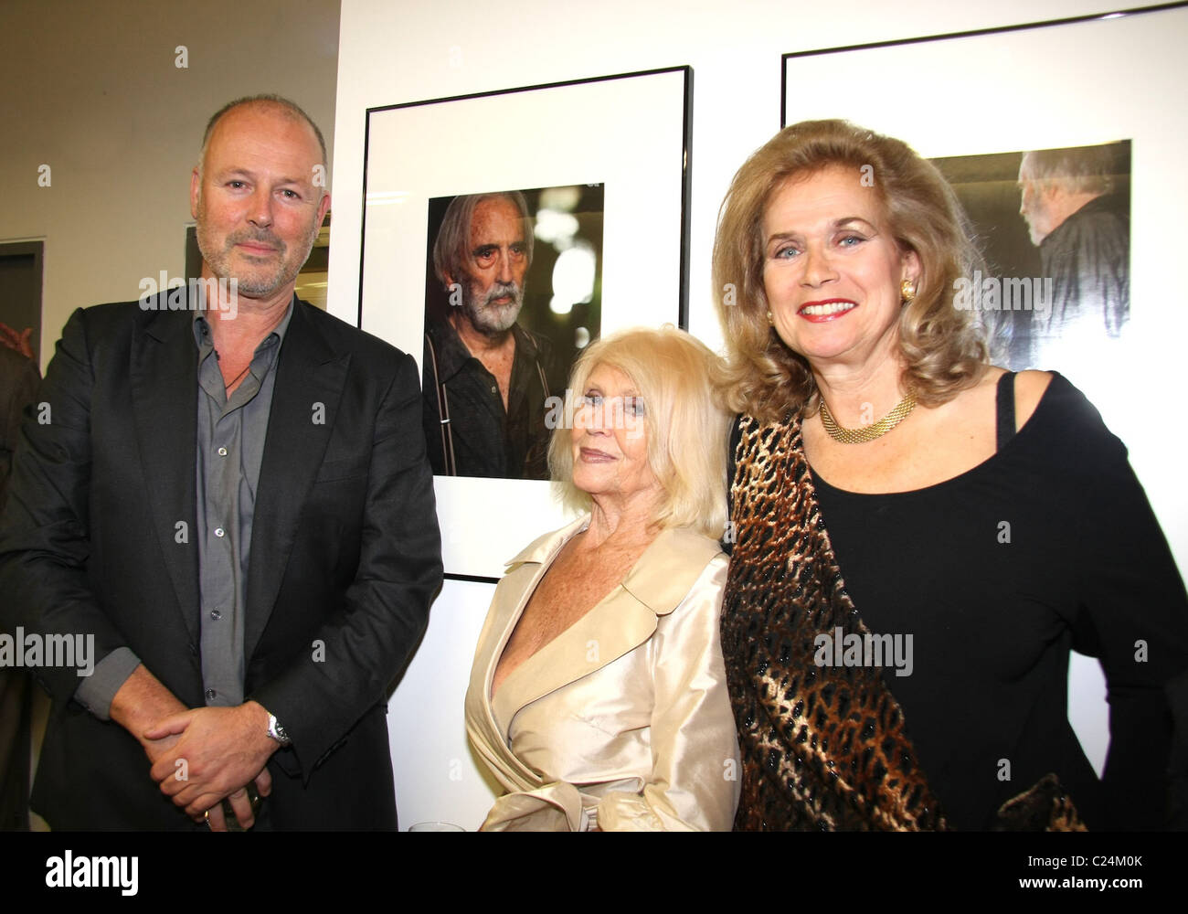 Eva Day, Valerie Leon and new owner of Hammer Simon Oakes The Hammer ...