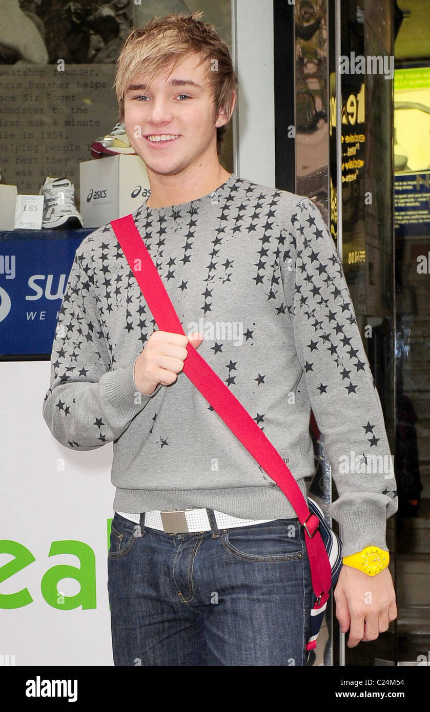 X Factor Finalist - Lloyd Daniels on his way to rehearsals London ...