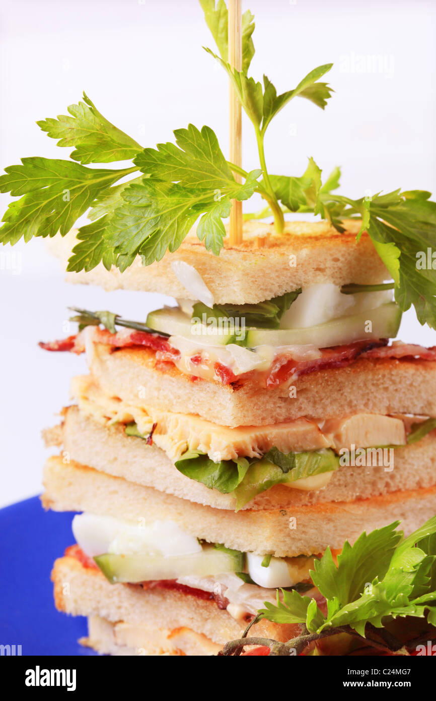Bacon sandwich stack hi-res stock photography and images - Alamy