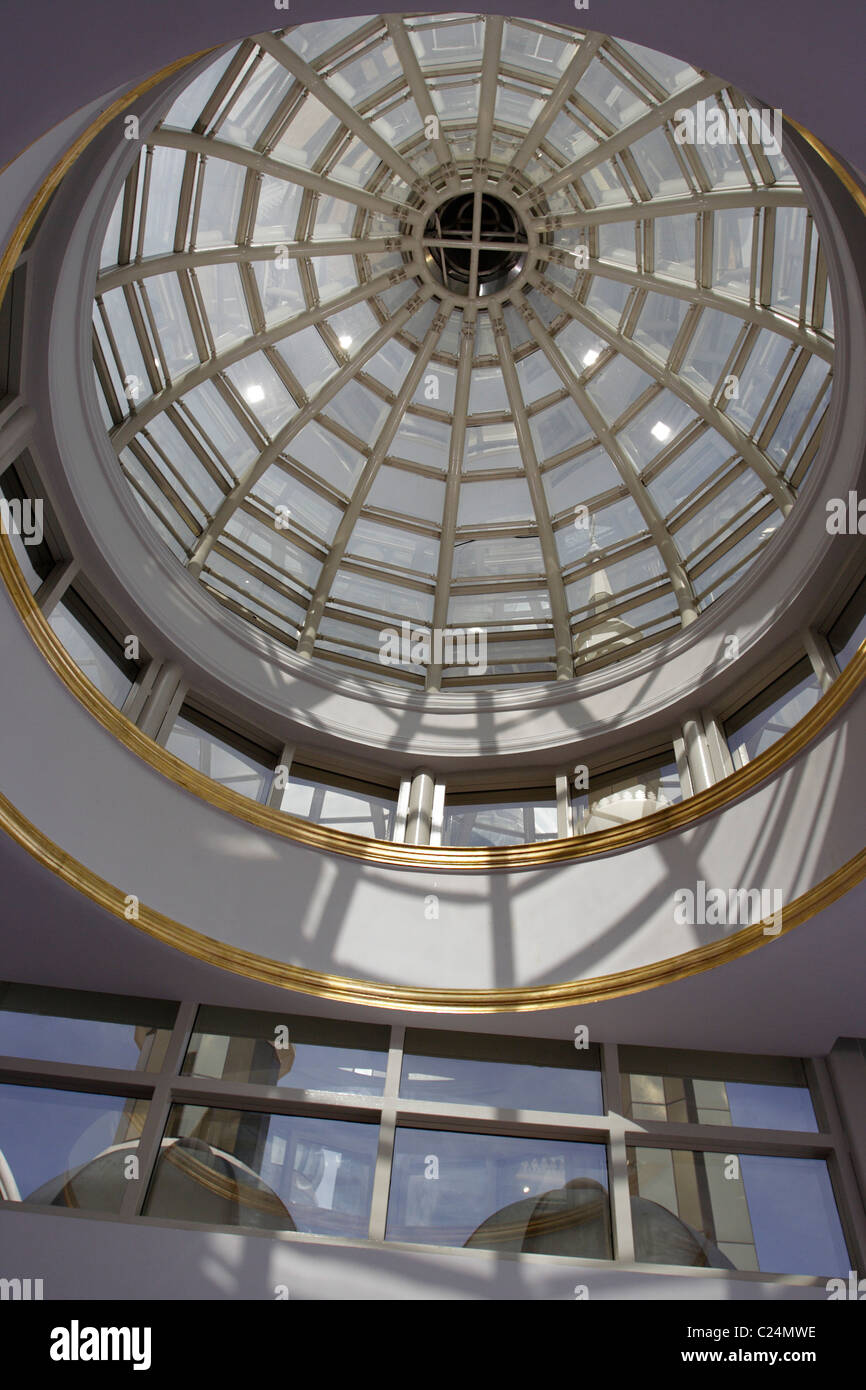 Sunlight entering through transparent dome of the Crystal Mosque at Wan ...