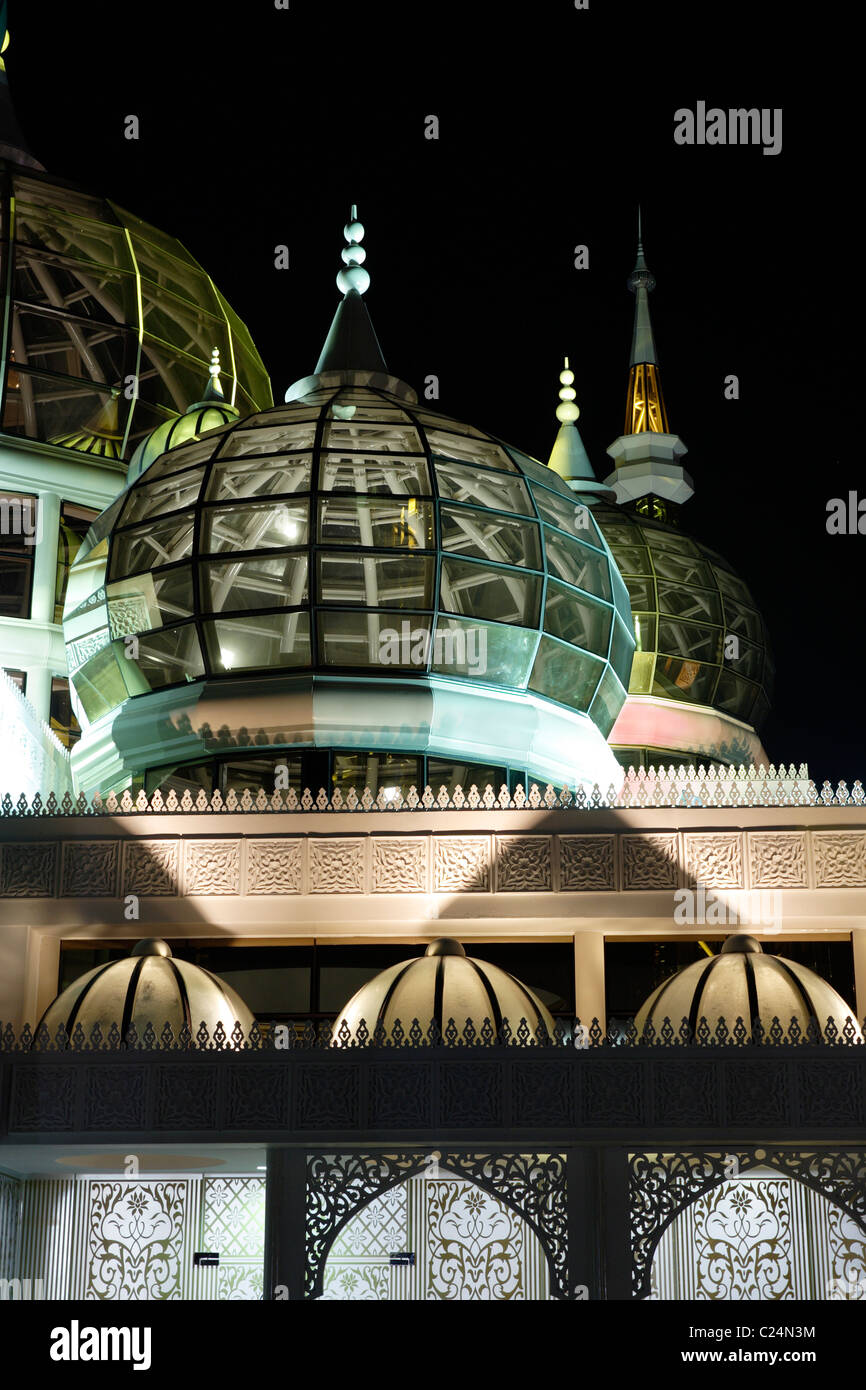 Crystal Mosque at Wan Man island in Kuala Terengganu, Malaysia. The ...