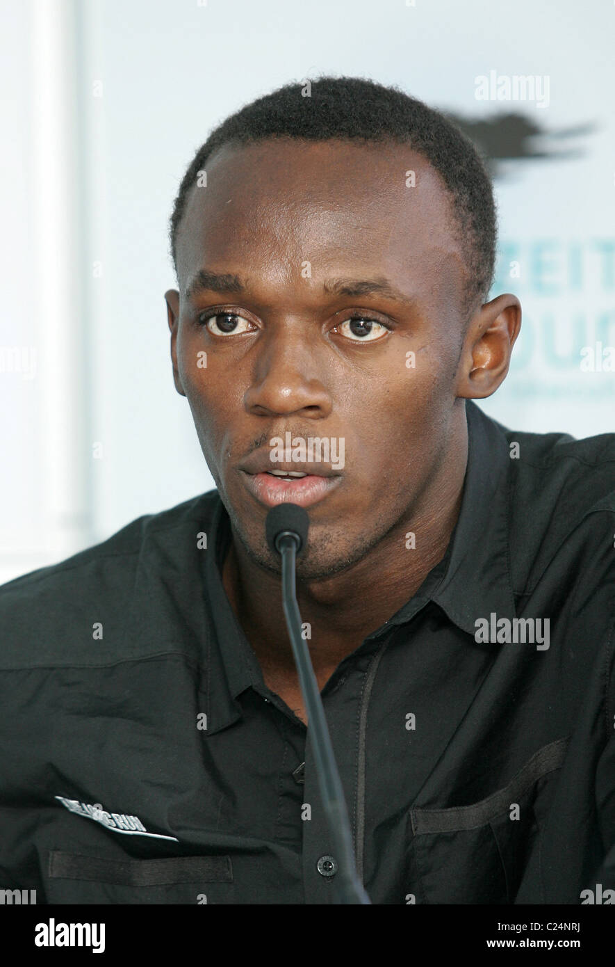 Usain Bolt promoting The Long Run Conservation project at The Design ...