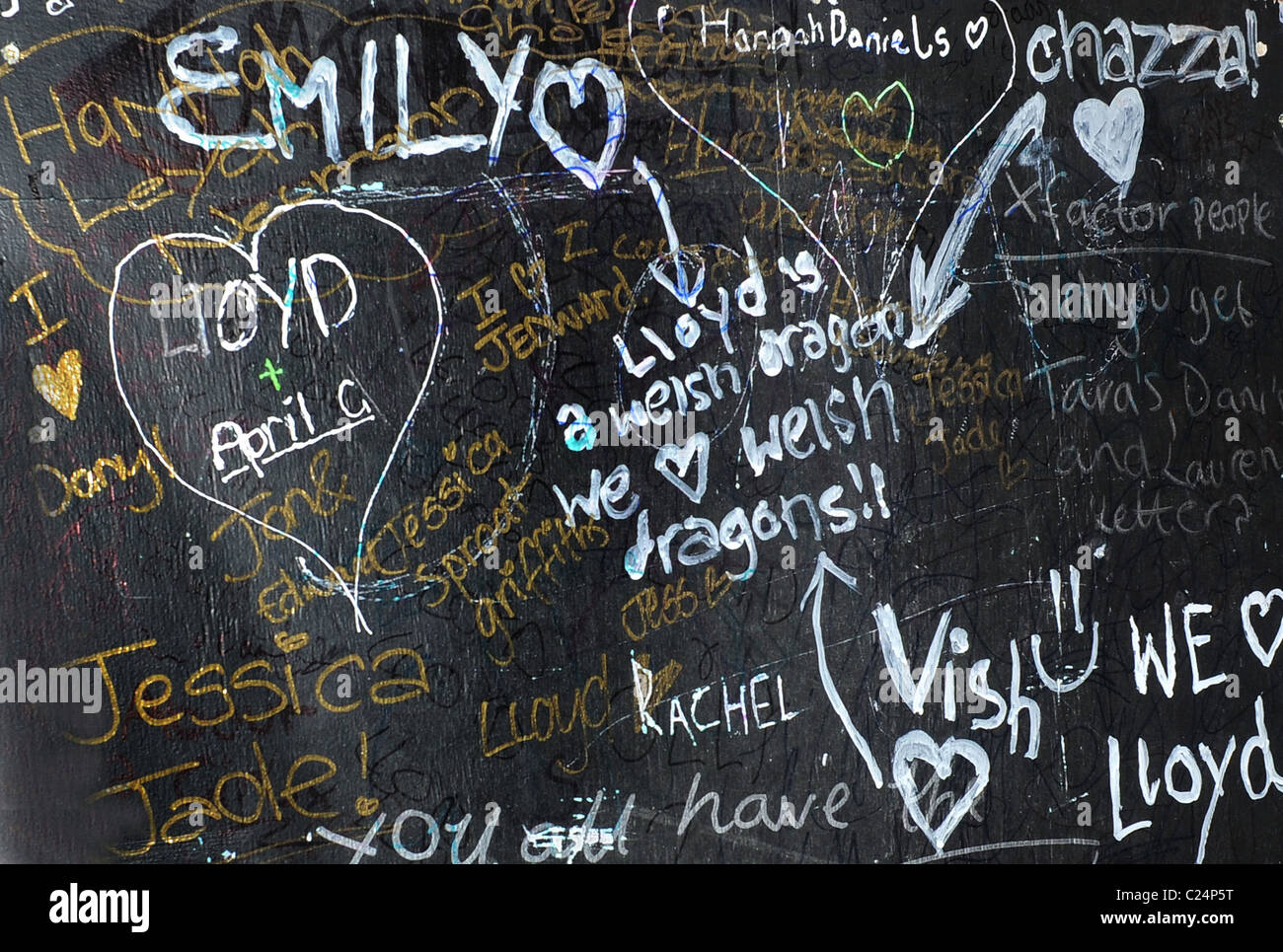 General views of the gates and walls outside The X factor House, where ...