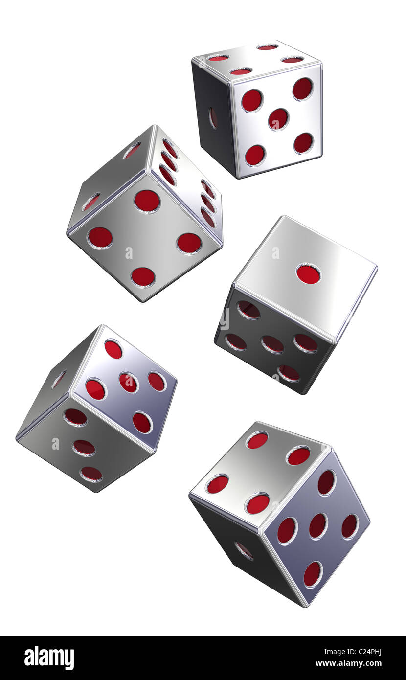 Silver dice hi-res stock photography and images - Alamy